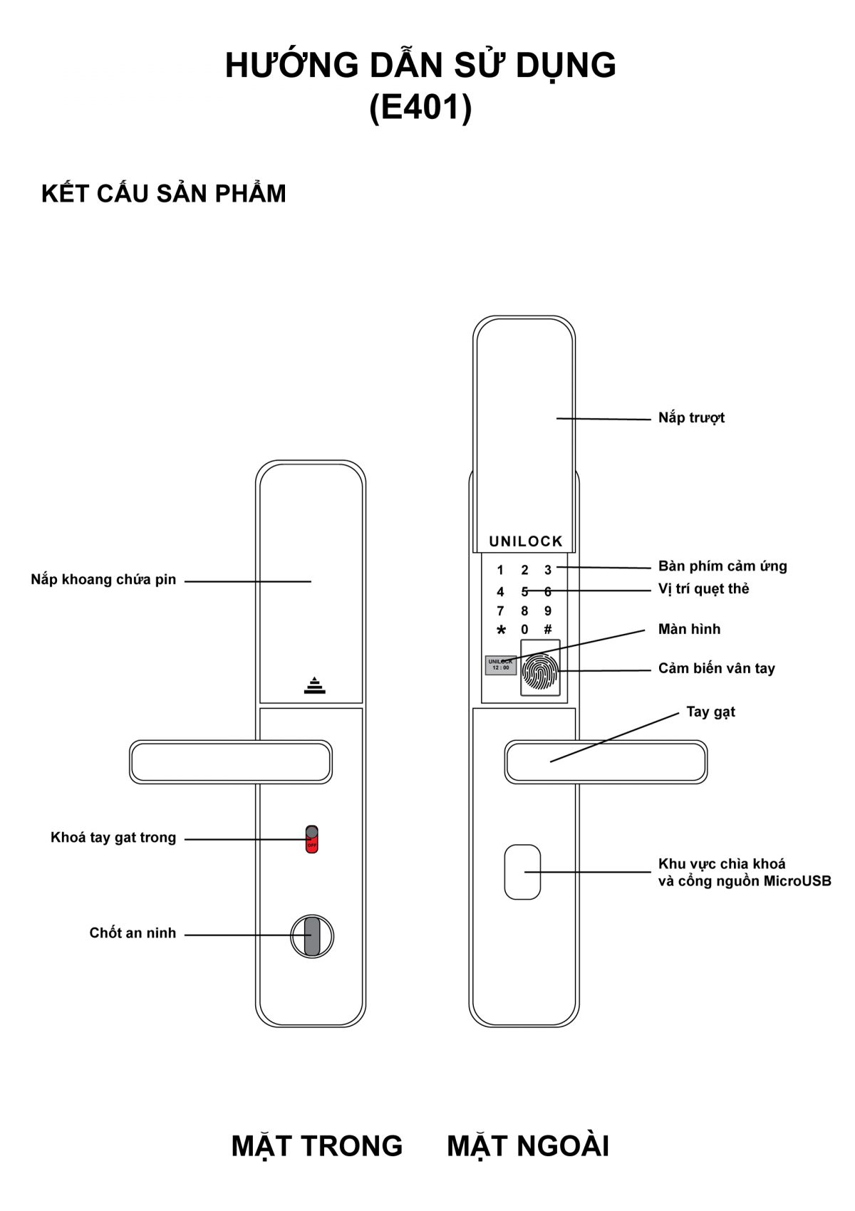 Hướng dẫn cài đặt khoá Invitek E401